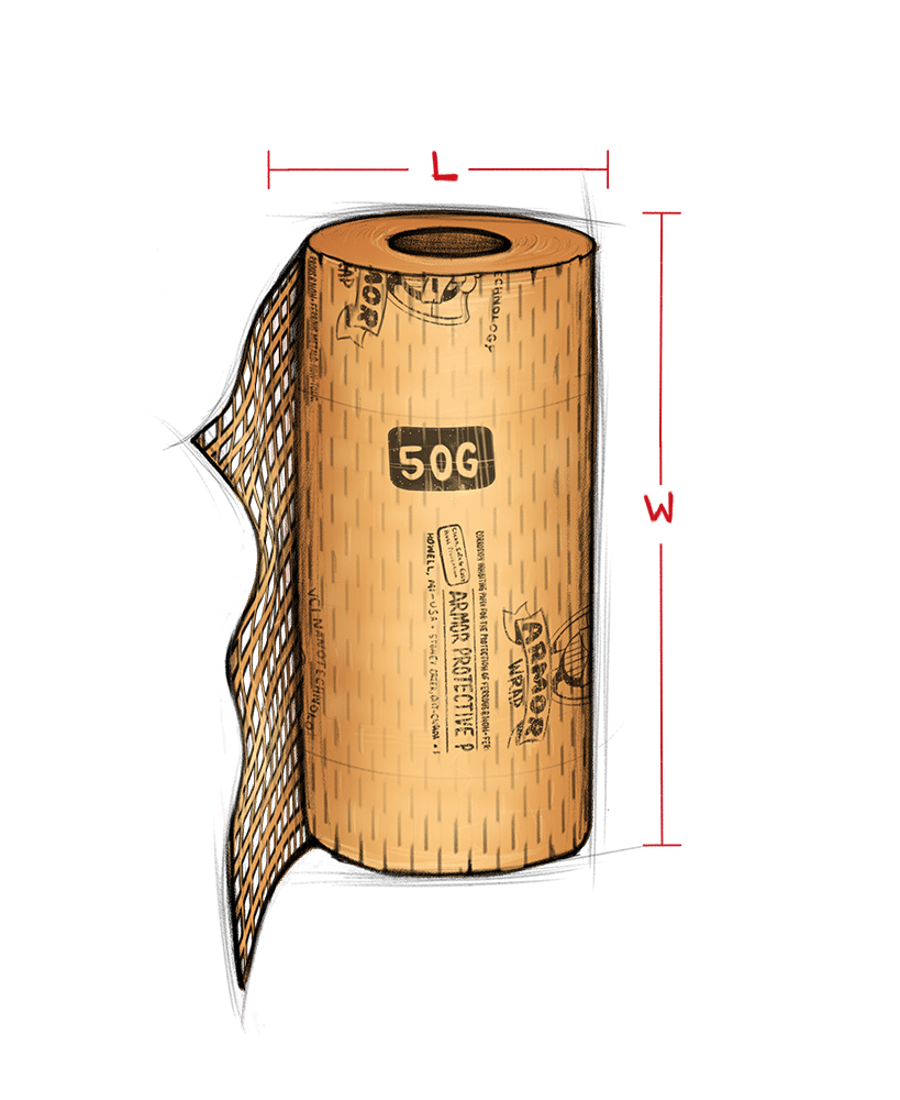 Anti-Rust Paper - ARMOR WRAP® HexcelWrap VCI Paper - Armor Protective ...